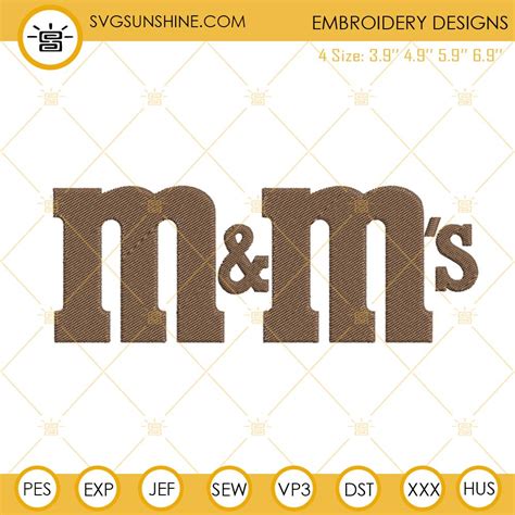 Mandms Logo Machine Embroidery Designs