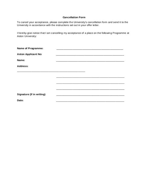 Proa Cancellation Doc Template PdfFiller