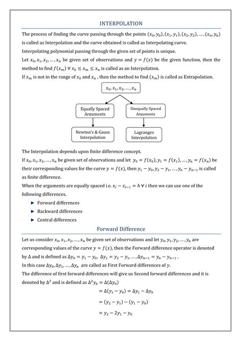 interpolation pdf