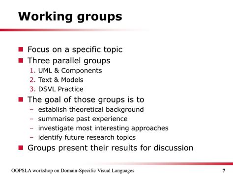 ppt oopsla workshop on domain specific visual languages powerpoint