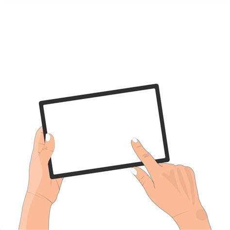Hand Holding Ipad Vector Art Icons And Graphics For Free Download