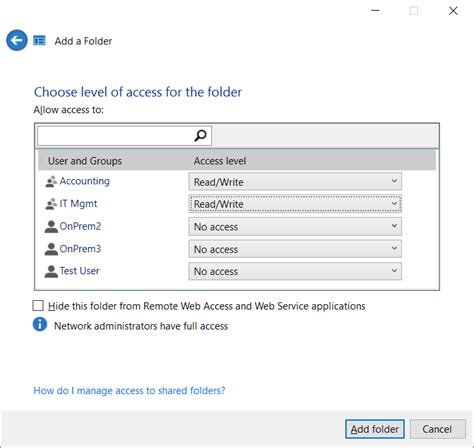 How To Manage Server Folders Security In Windows Server Essentials ITProMentor