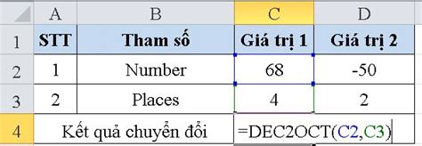 Học Cách Sử Dụng Hàm Tính Dec2oct Trong Office Excel Hàm Dec2oct Là Hàm
