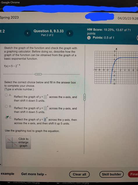 Need Help Graphing Exponential Functions With Transitions Rprecalculus