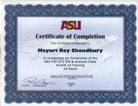 Gis Certificate Pdf Computer Software And Applications Computing