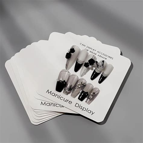 네일 아트 디스플레이 종이 프레스 카드 배경 디자인 살롱 용품 전용 10 개 티몬