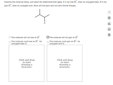 Solved Examine The Molecule Below And Select The Statements