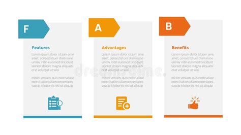 Fab Analysis Infographics Template Diagram With Box Table And Arrow