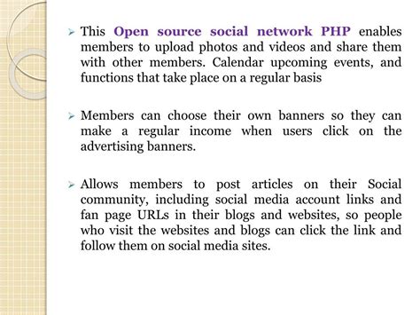 Ppt Php Social Network Script Open Source Social Networking Script