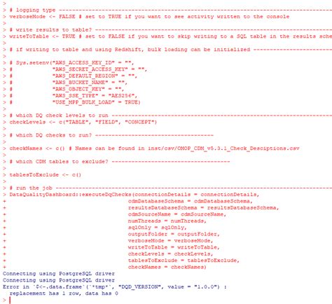 Fail To Execute Command · Issue 131 · Ohdsidataqualitydashboard · Github