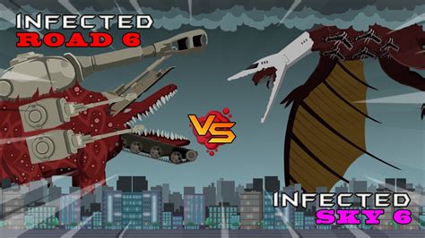 infected road 6 vs infected sky 6 monster animation youtube