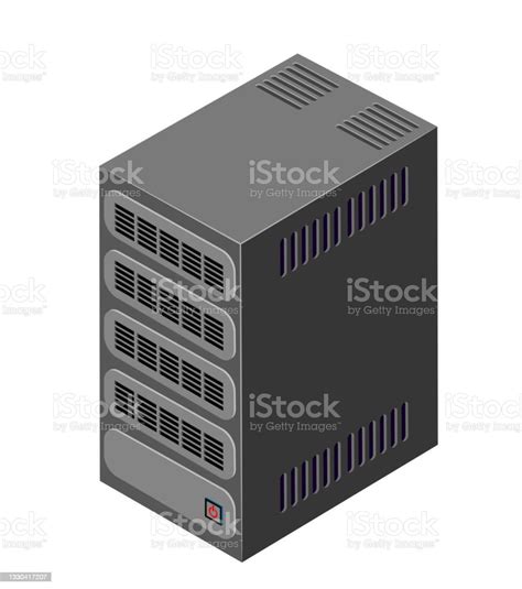 Single Server Network Technology Of Connection Data Center Stock