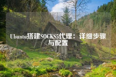 Ubuntu搭建socks5代理:详细步骤与配置ip代理网 Ubuntu搭建socks5代理:详细步骤与配置ip代理网