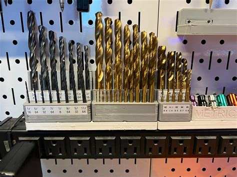 3 Bay Drill Bit Holder For Gridfinity By Jsheesley Download Free Stl