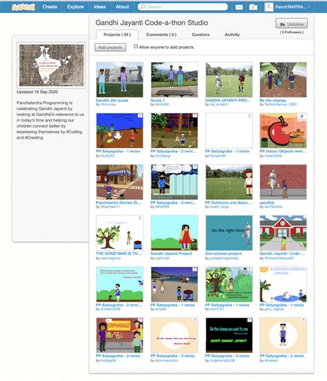 Gandhi Jayanti Code A Thon 2020 Panchatantra Programming