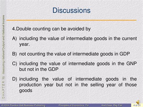 Ppt Exercises Chapter 2 Measuring National Output And National Income Powerpoint Presentation