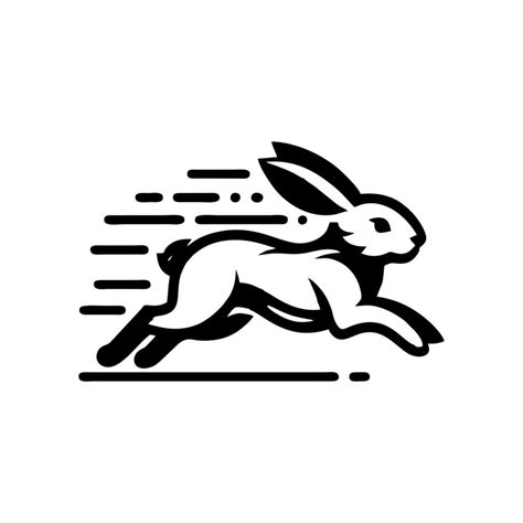 Rabbit Running Logo Design Template 45815030 Vector Art At Vecteezy