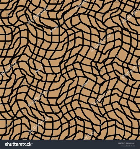 Graphic Square Wave Pattern Vector Seamless Stock Vector Royalty Free