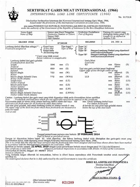 Load Line Certificate Load Line Pdf Load Line Certificate Load Line Pdf