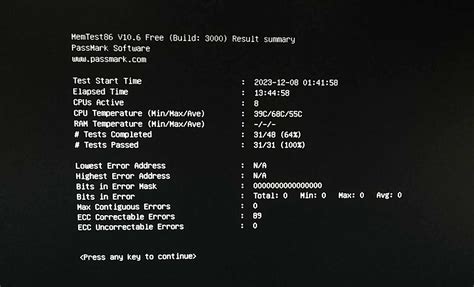 Memtest86 And Ecc Ram Workstations And Servers Level1techs Forums