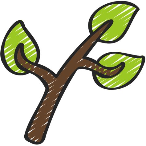 Tree Branch Juicy Fish Sketchy Icon