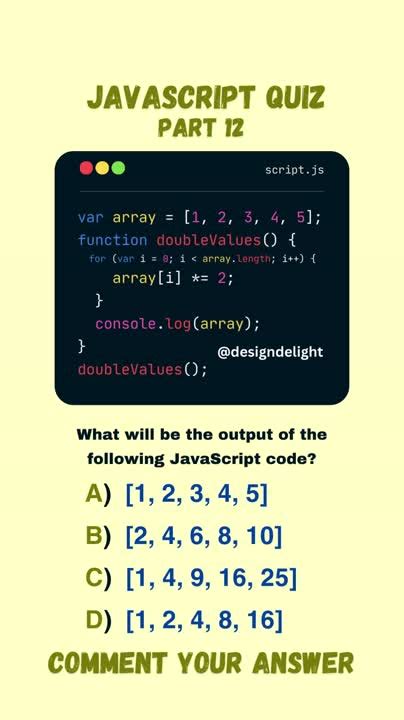 Dua Khan On Linkedin Javascriptquiz Codingchallenge Programmingquiz Techtrivia Webdevquiz
