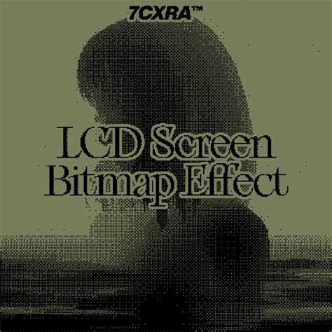Lcd Screen Bitmap Effect