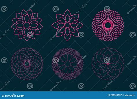 Sacred Geometry Symbols Stock Vector Illustration Of Element 259519337