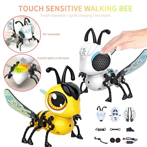 Electronic Assembly Bee Toy Touch Induction Chargi Grandado