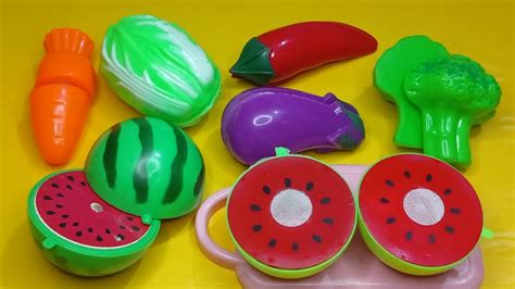 #Fruits ASMR| Cutting two watermelon and five vegetables plastic| Fruit ...