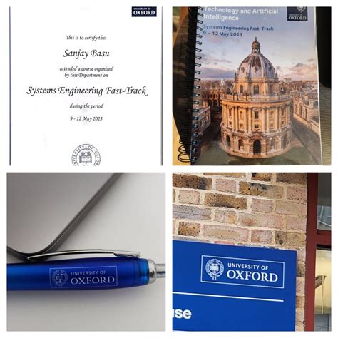 Sanjay Basu Phd On Linkedin Oxforduniversity Systemsengineering Ai Engineering Sdm