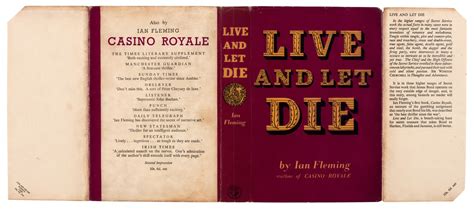 Ian Fleming Live And Let Die 1954 First Edition James Bond On