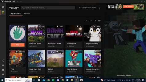 pls help when i play a modpack on curse forge like on the first pic