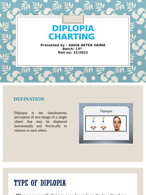 Diplopia Charting 1 Pdf Human Eye Vision