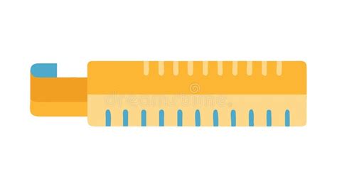 Tape Measure Tool Icon For Accurate Length Measurement Vector Design Generative Ai Stock Vector