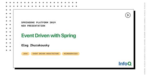 Event Driven With Spring Infoq