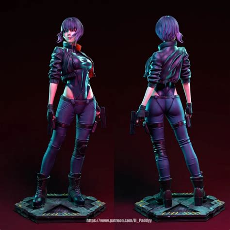 Motoko Kusanagi 3d Print Model Download Free