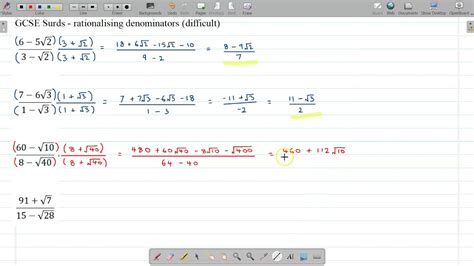 Surds Difficult Youtube