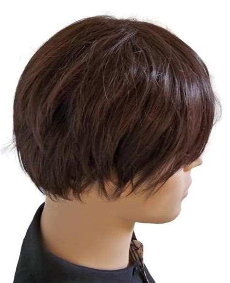 Emo Wig Brown Hair Color M006 Mens Wigs