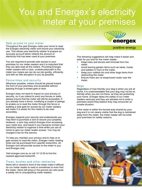 Energex Meter Pdf Electrical Grid Identity Document