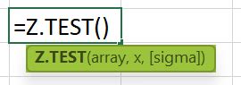 Z Test In Excel Formula Examples How To Perform And Use