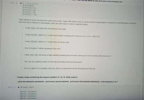 Solved Exercise 9 Defining Tuples A Tuple Is An Immutable