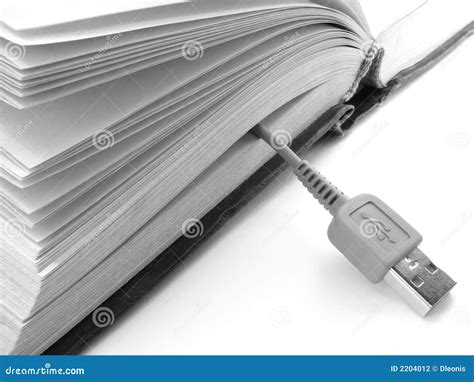 Book With Usb Stock Photo Image Of Connection Reading 2204012