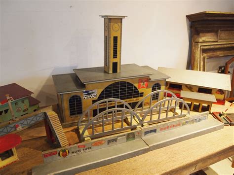 toy models railway airport buildings scratch built dated 1944