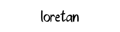 Loretan Font Details And Characters —