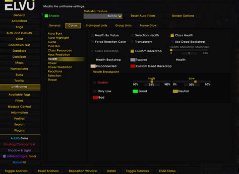 Class Color Addon Elvui 6 By Knowyou Caelestrasz Ui And Macro