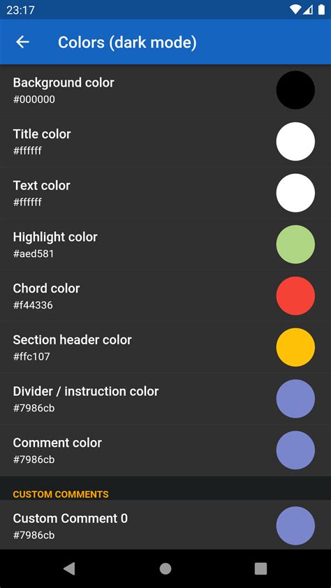 color settings liveprompter