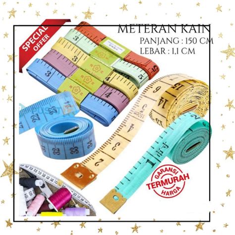 Jual Meteran Jahit Meteran Kain Alat Ukur Multifungsi 150cm Meteran