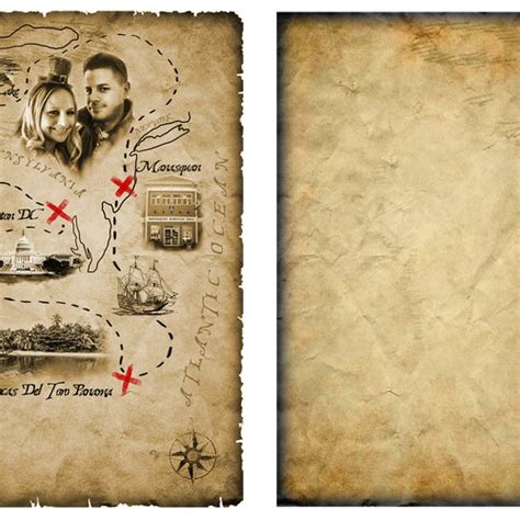 Printable Treasure Map Invitations