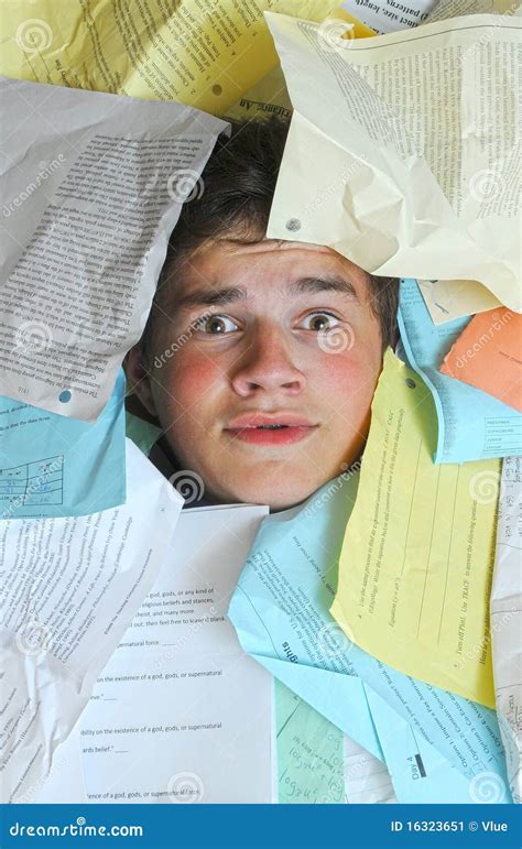 Too Many Homework Assignments Stock Image Image 16323651